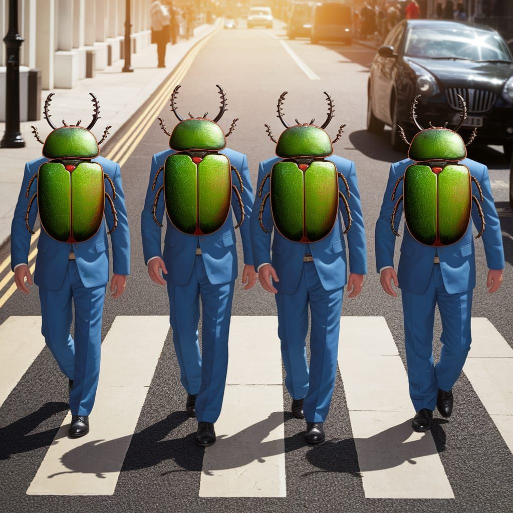 The Beatles Walk Down Abbey Road - The Beatles Reimagined as...