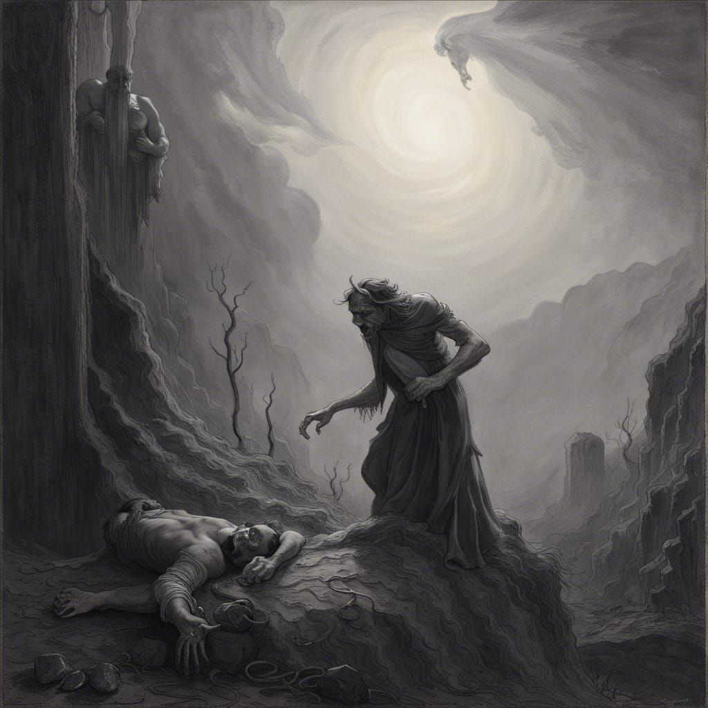 The Dream Eater Demon eating a man - AI Generated Artwork - NightCafe ...