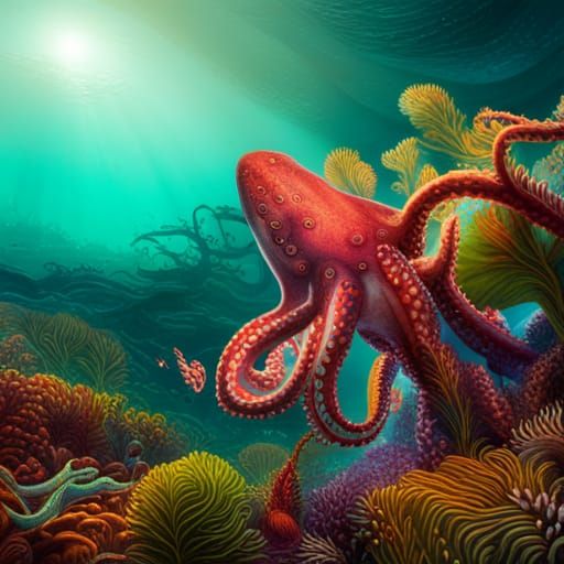 My Octopus Friend - AI Generated Artwork - NightCafe Creator