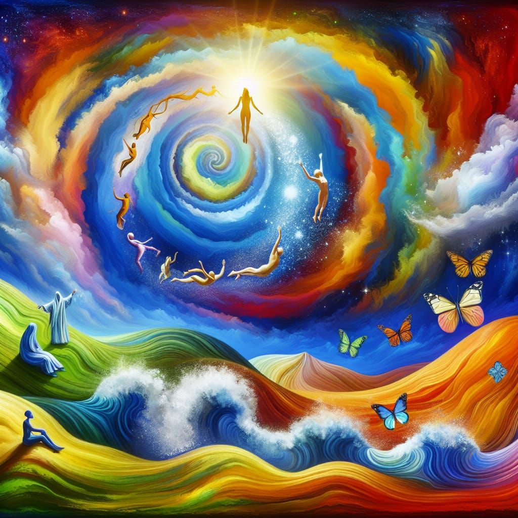 Celestial Cycle of Transformation and Renewal - AI Art