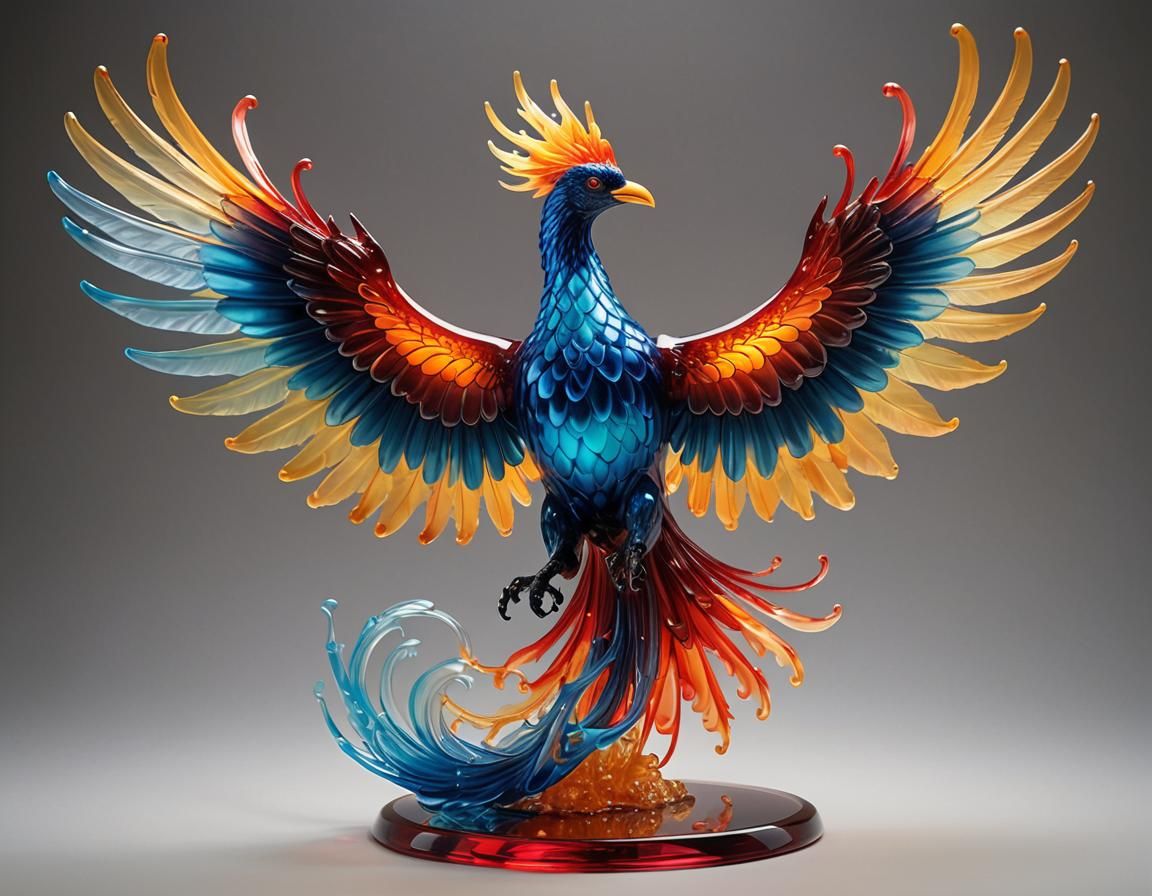 Jelly phoenix - AI Generated Artwork - NightCafe Creator