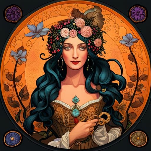 Steampunk Botanist - AI Generated Artwork - NightCafe Creator