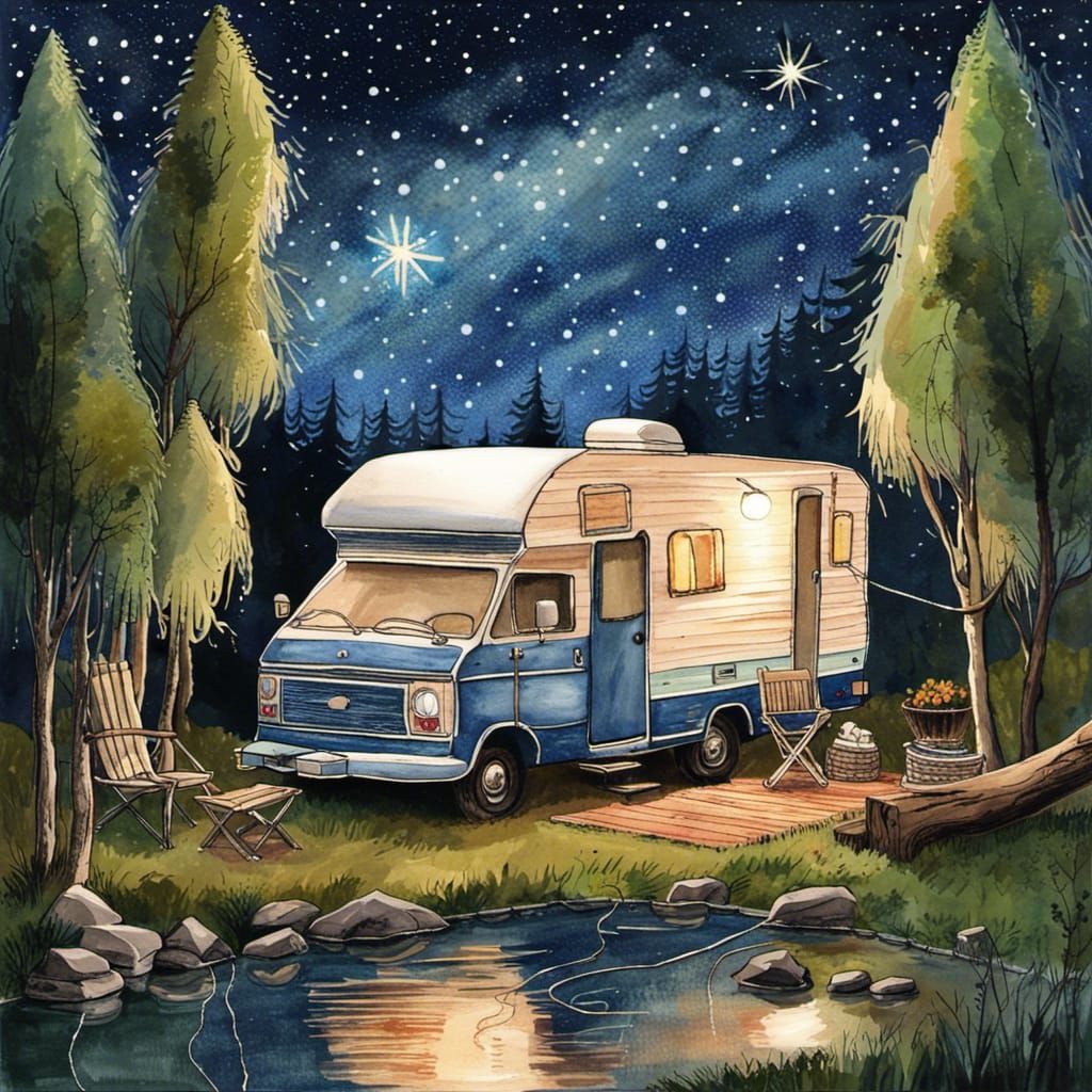 RV Vacation - AI Generated Artwork - NightCafe Creator
