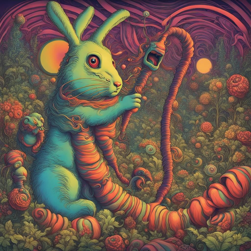 White Rabbit - AI Generated Artwork - NightCafe Creator