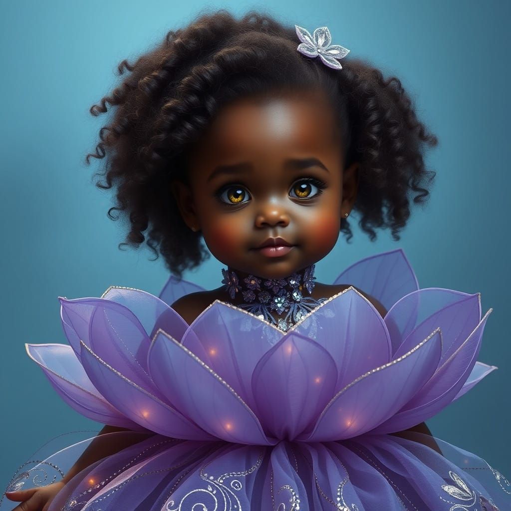 Periwinkle Princess - Dreamy Princess in a Whimsical Periwin...