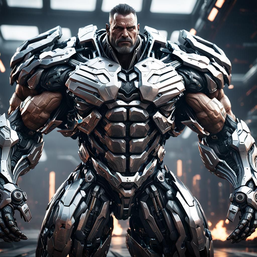 Massive muscular muscle man,8k resolution concept art - AI Generated ...