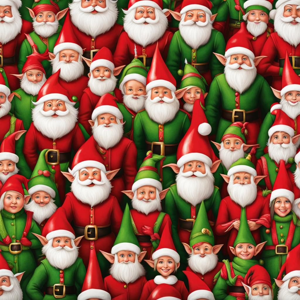 North pole elves portrait - AI Generated Artwork - NightCafe Creator