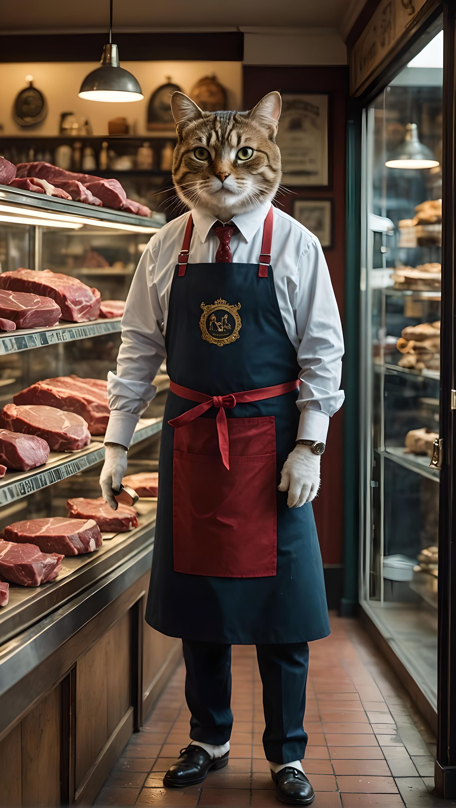 The Cat Butcher - AI Generated Artwork - NightCafe Creator