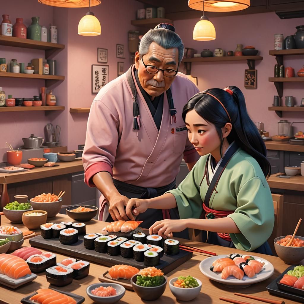 This is how to cook sushis - AI Generated Artwork - NightCafe Creator