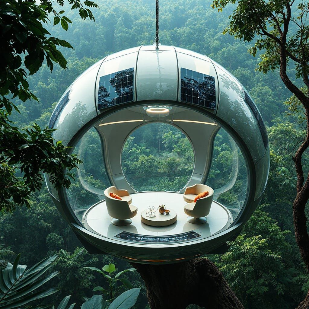 Futuristic tree house - Futuristic tree house