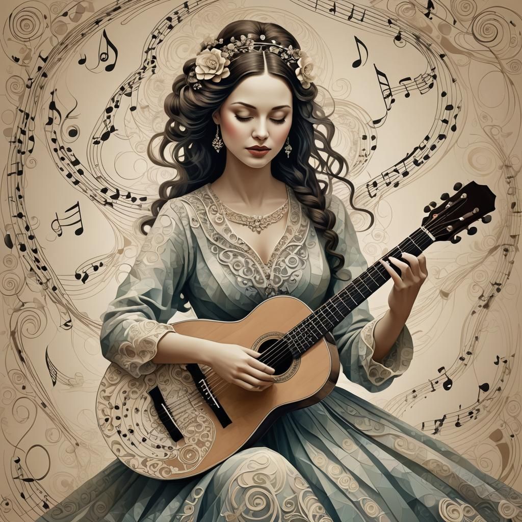 Beautiful Fado Artist - AI Generated Artwork - NightCafe Creator