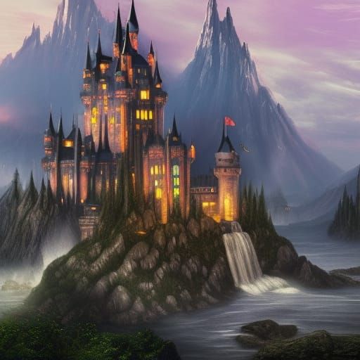 Dark castle - AI Generated Artwork - NightCafe Creator