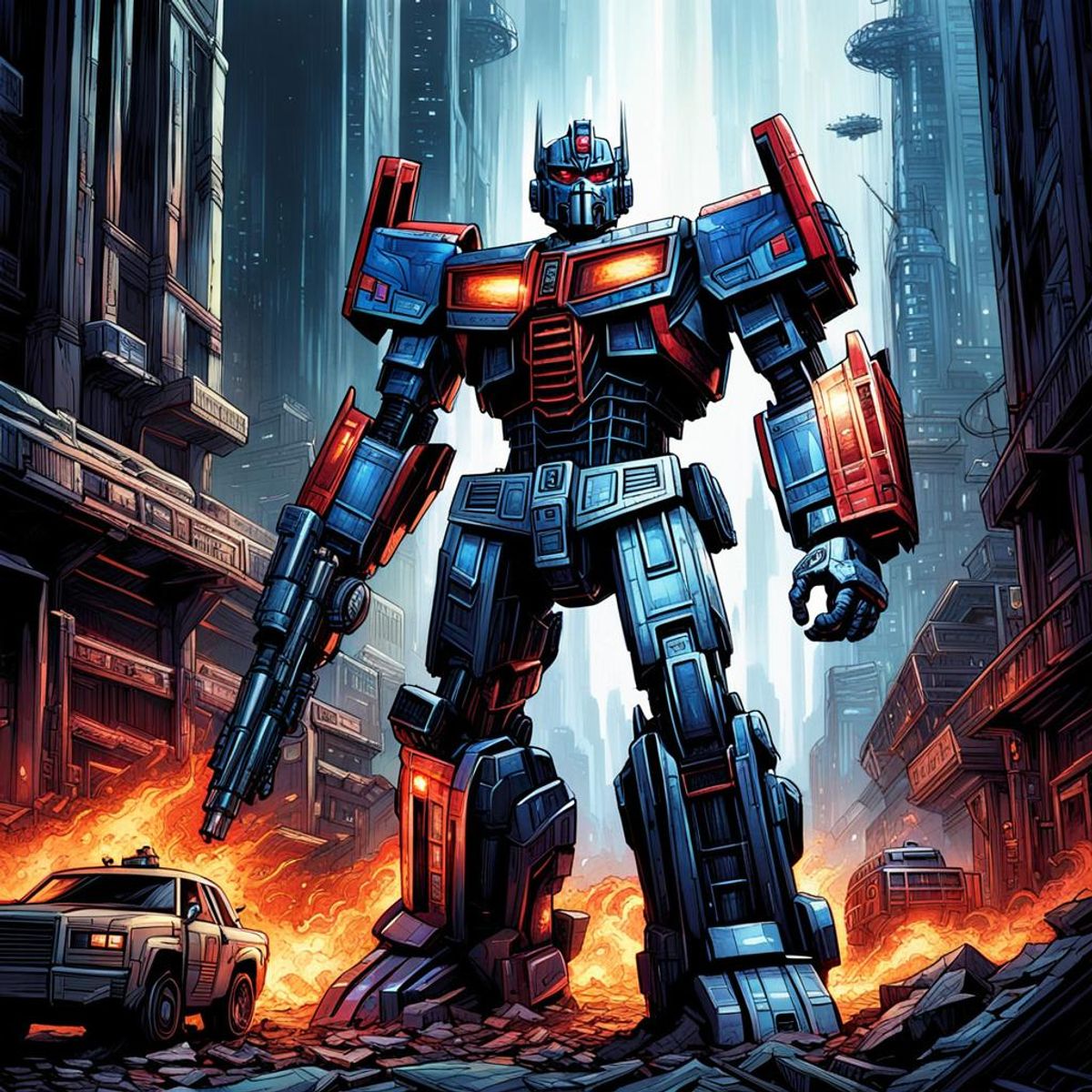 I Am Optimus Prime Roll Out Epic cinematic brilliant stunning intricate ...