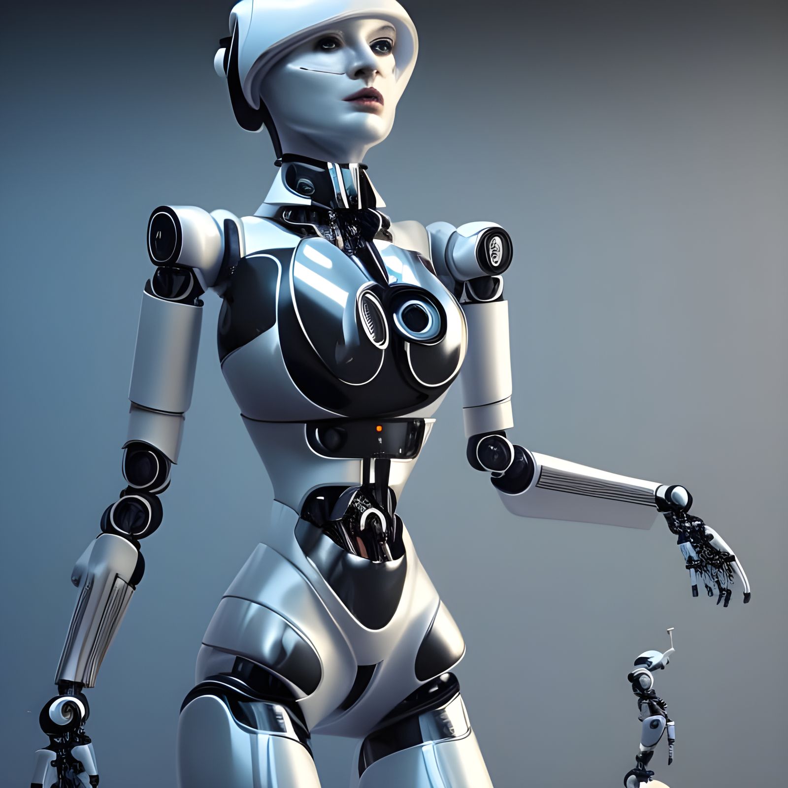 Mecha Woman - AI Generated Artwork - NightCafe Creator