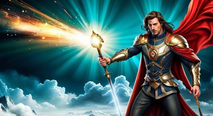 Noble Wizard Casting - AI Generated Artwork - NightCafe Creator