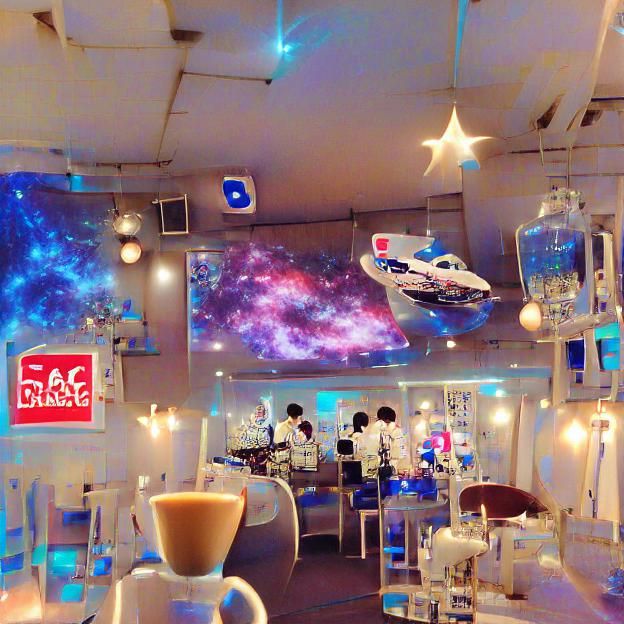Space Cafe - AI Generated Artwork - NightCafe Creator