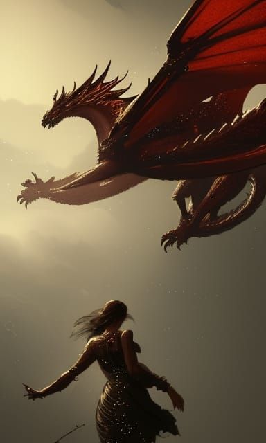 Red dragon - AI Generated Artwork - NightCafe Creator