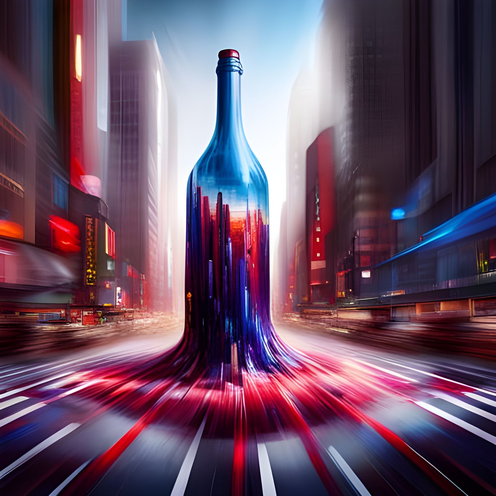 Bottle of Wine - AI Generated Artwork - NightCafe Creator