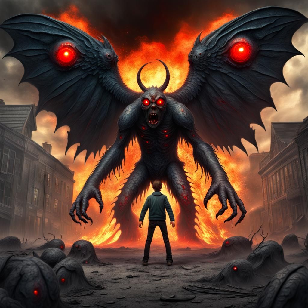 Fear of the Mothman - AI Generated Artwork - NightCafe Creator