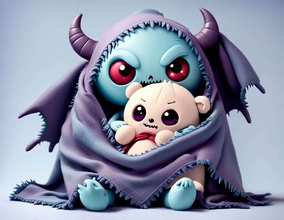Boogeyman Snuggles? - AI Generated Artwork - NightCafe Creator