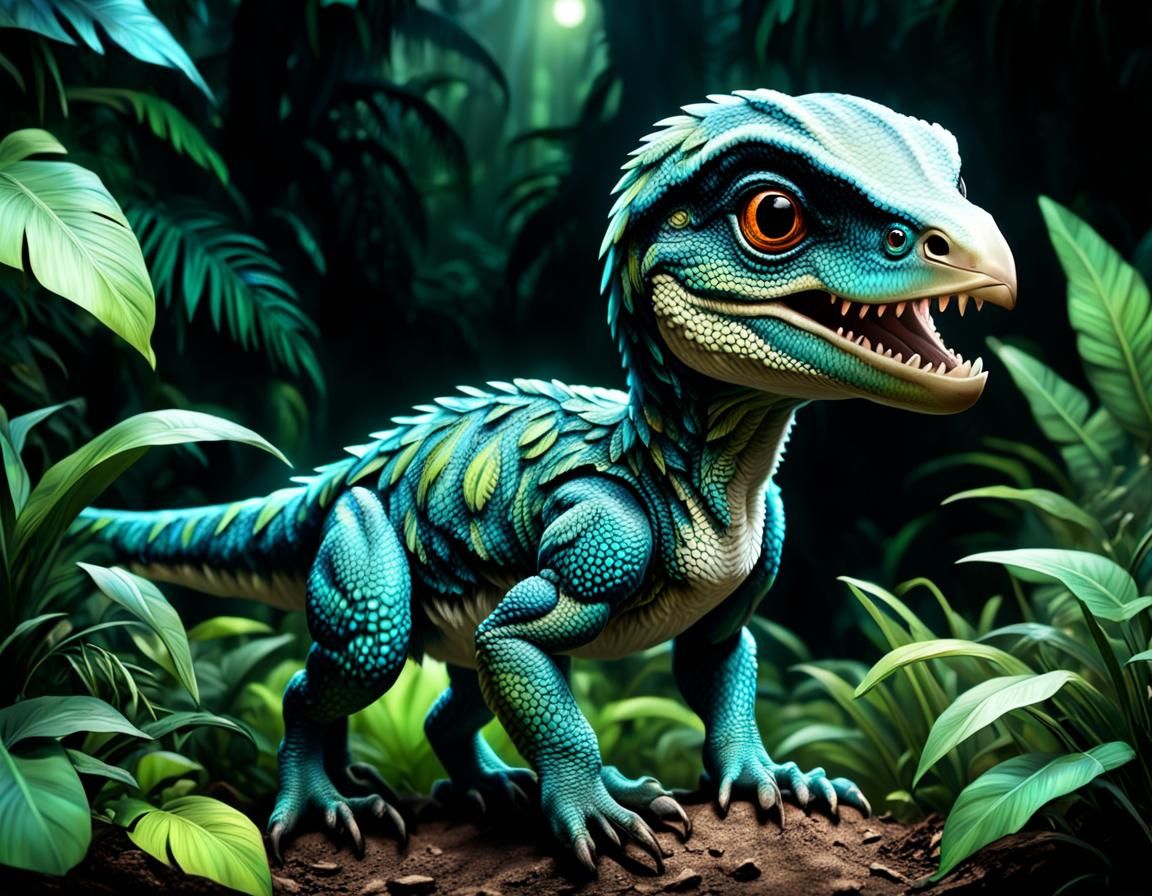 Baby raptor - AI Generated Artwork - NightCafe Creator