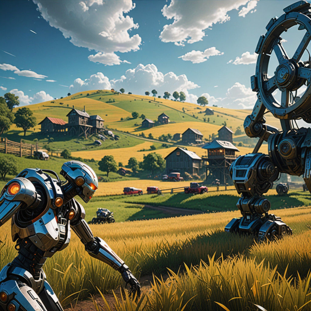 Cyborg Scientists in Epic 3D Digital Art - AI Art