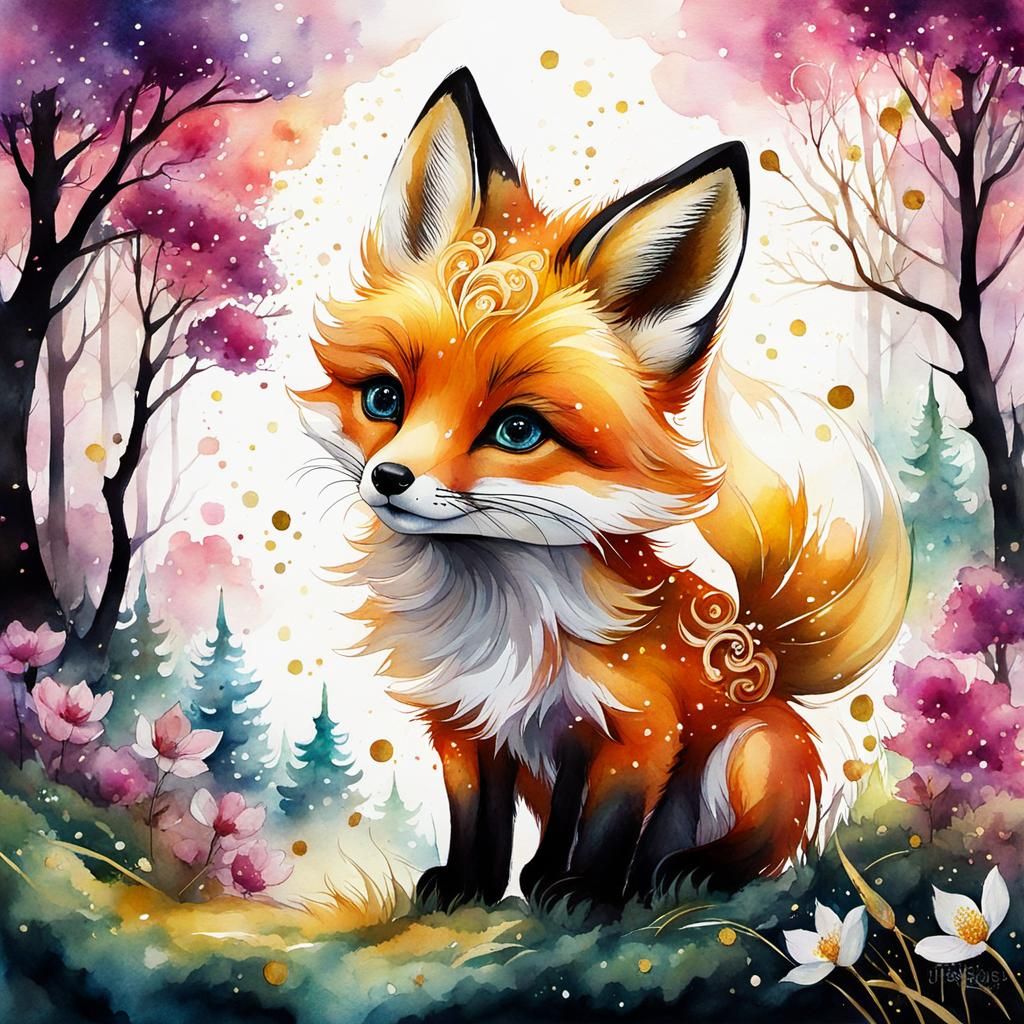 Enchanted fox - AI Generated Artwork - NightCafe Creator
