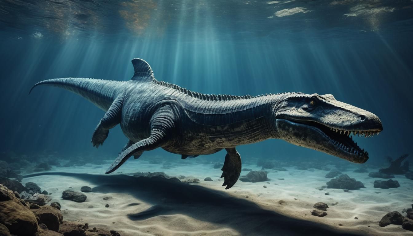Mosasaurus (Cretaceous period) - Mosasaurus in Ancient Creta...