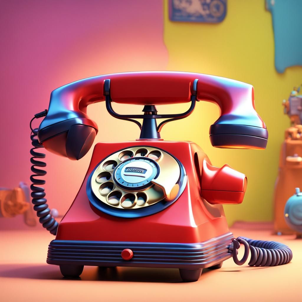 Chatter Telephone 1961 - AI Generated Artwork - NightCafe Creator
