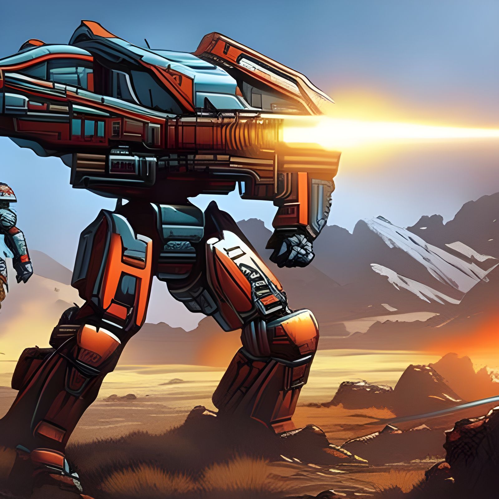 80s BattleTech 4 - AI Generated Artwork - NightCafe Creator