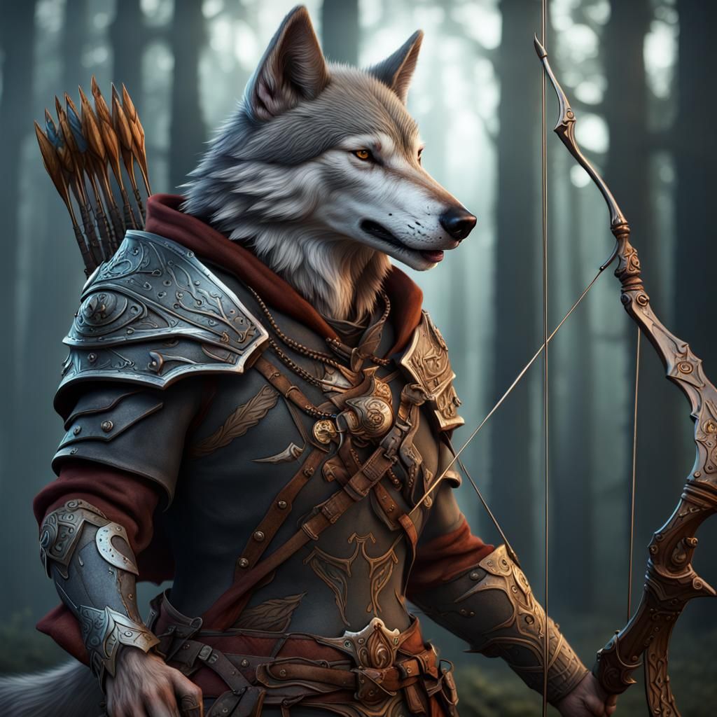wolf archer - AI Generated Artwork - NightCafe Creator