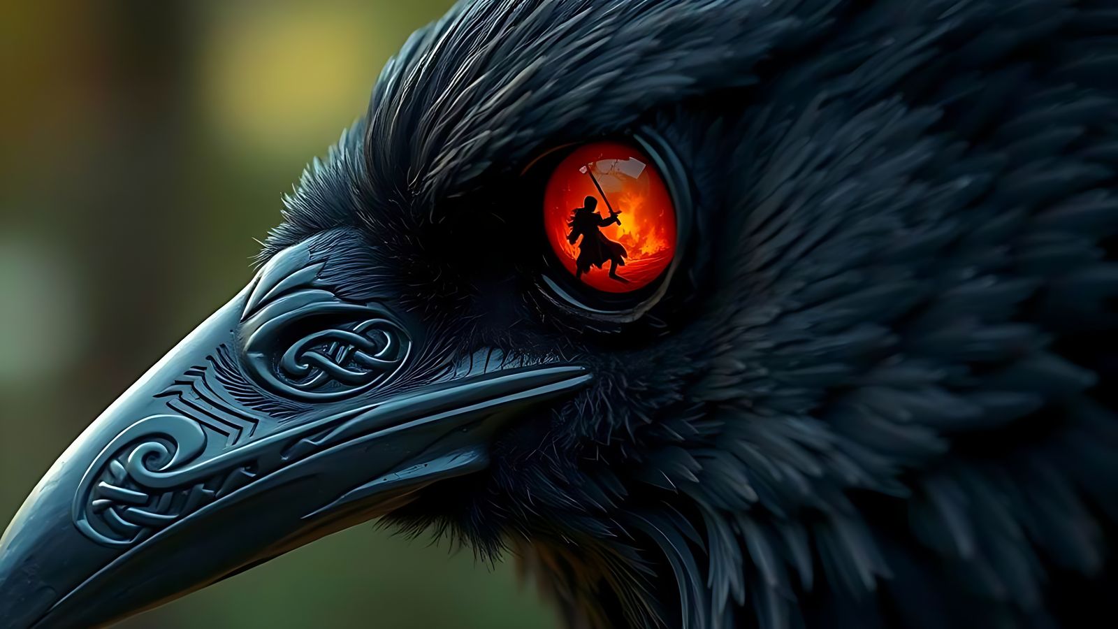 Through the eyes of a raven. The Morrigan