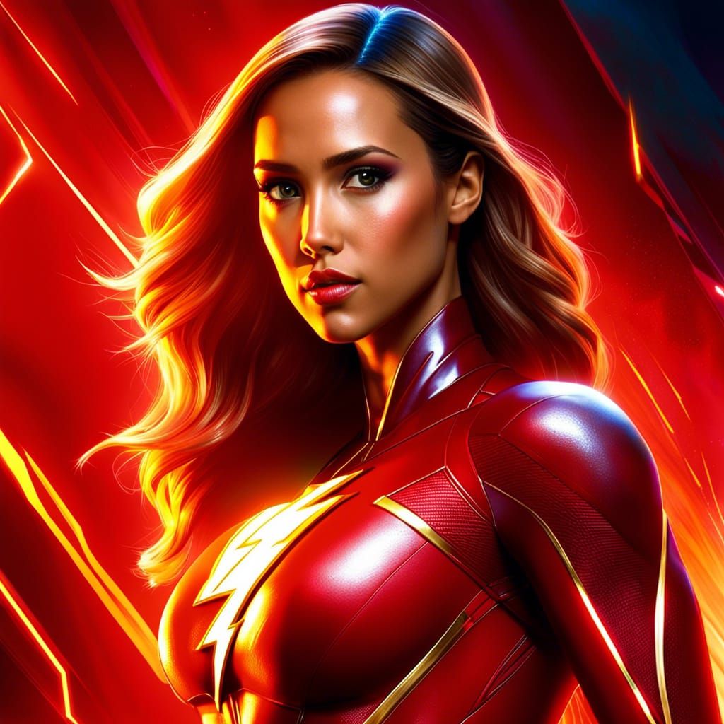 Flash Woman - AI Generated Artwork - NightCafe Creator