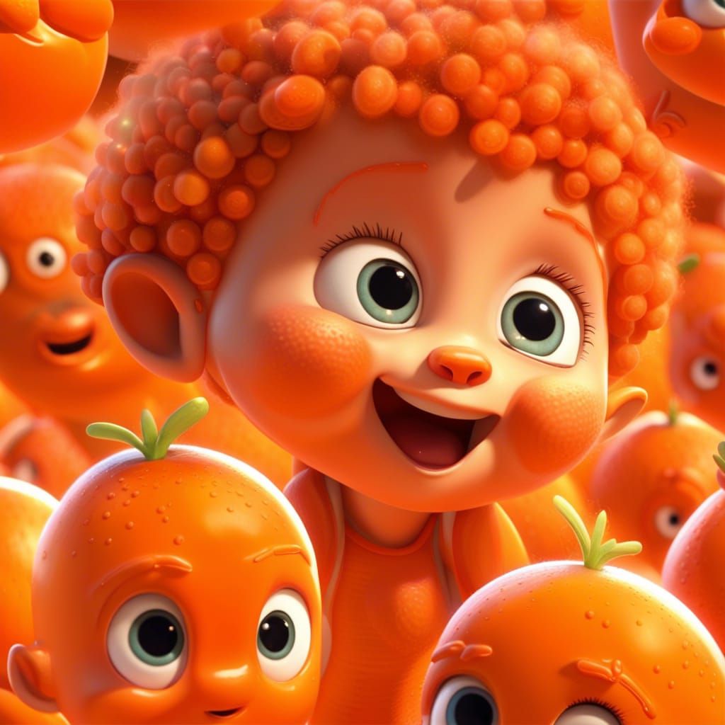 Little happy cute lil carrot baby - AI Generated Artwork - NightCafe ...