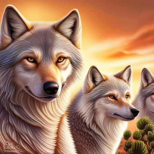 wolves - AI Generated Artwork - NightCafe Creator
