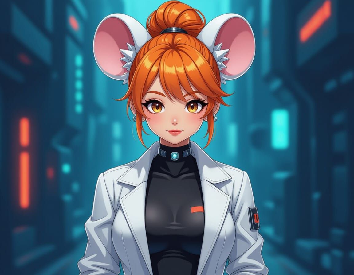 Rixxi: The Lab Rat - Anime Lab Rat Rixxi in Sci-Fi Setting