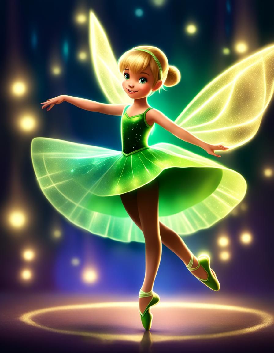 Tinkerbell as a ballerina ; ArtStation Jade Gretz Deviantart ; digital ...