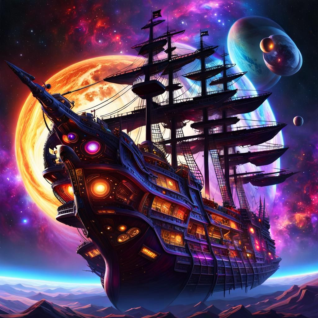 Space Marauders v17 - AI Generated Artwork - NightCafe Creator