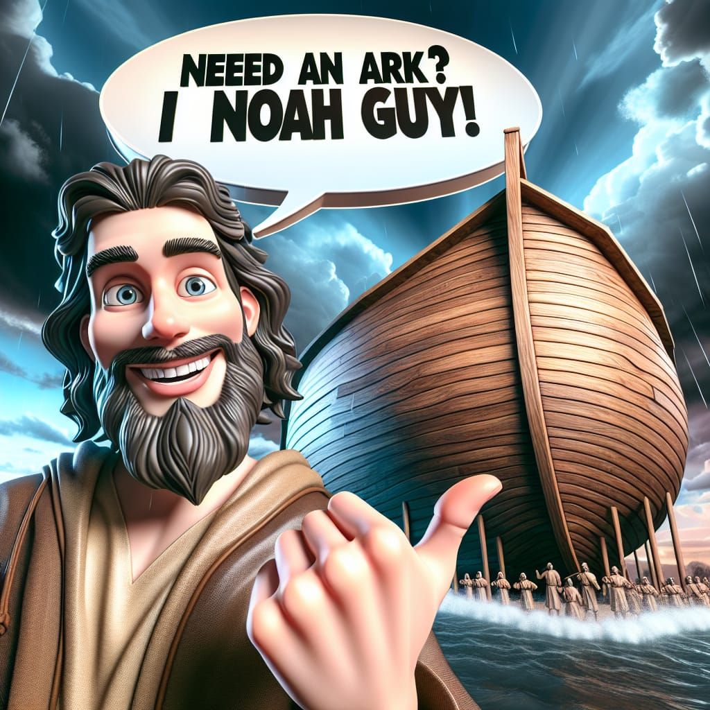 Need an ark? I Noah guy! - AI Generated Artwork - NightCafe Creator