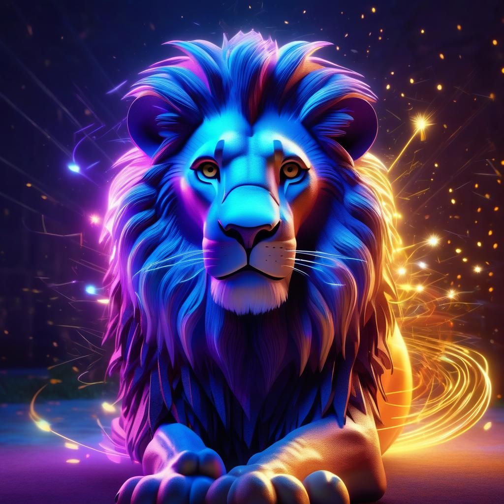 Magic lion - AI Generated Artwork - NightCafe Creator