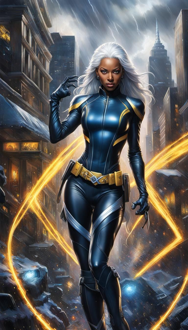 Storm of x-men - AI Generated Artwork - NightCafe Creator