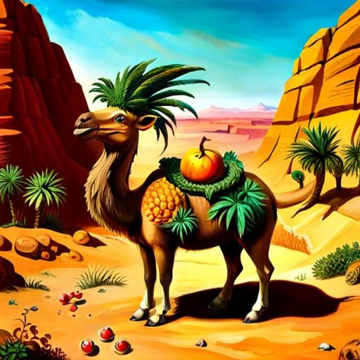 Fruit Camel - AI Generated Artwork - NightCafe Creator