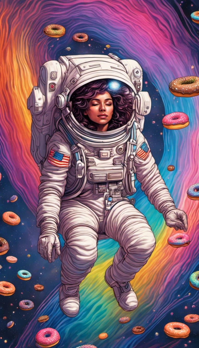 Space Doughnuts Zen - AI Generated Artwork - NightCafe Creator