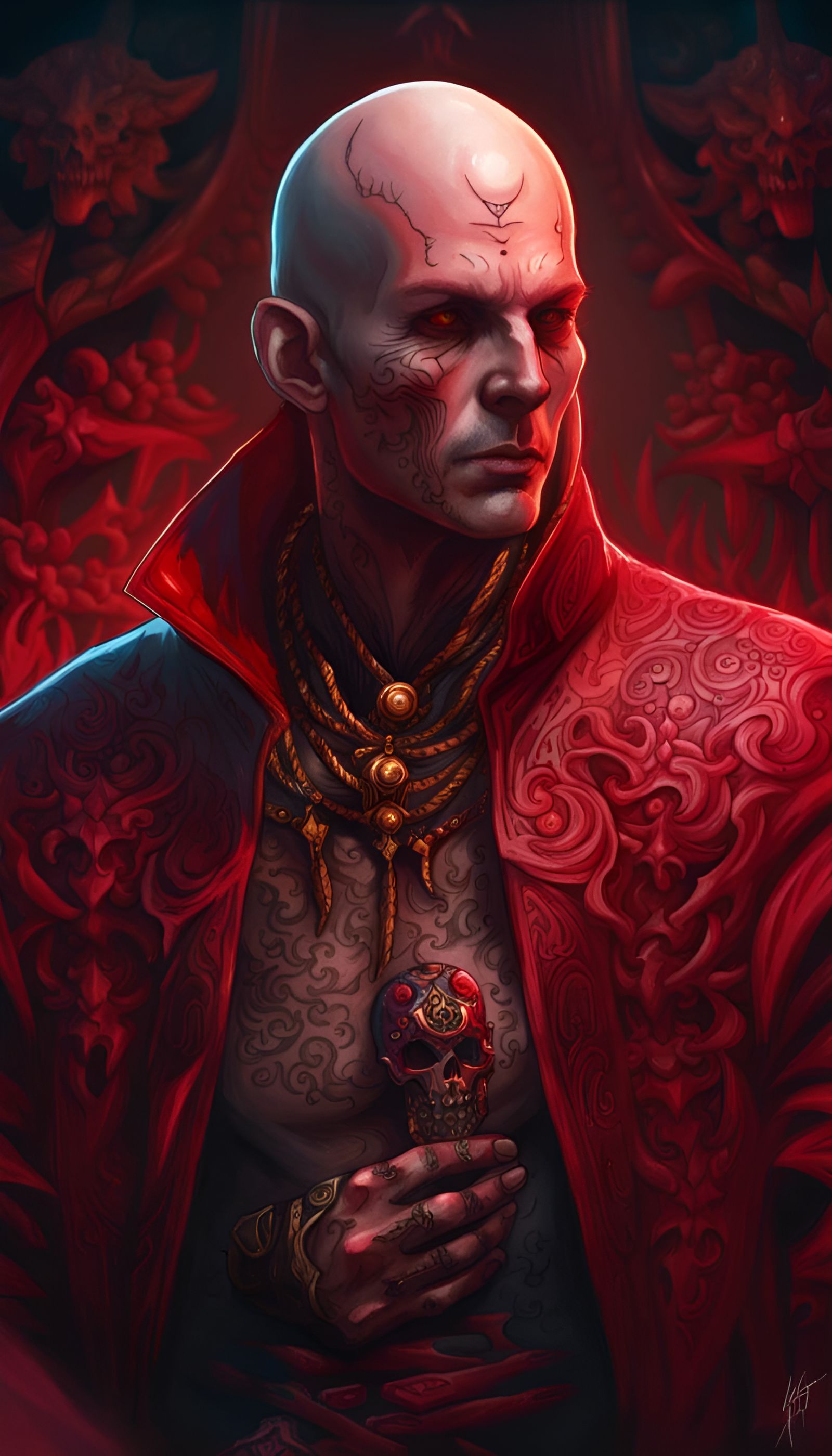 Red Mage of Thay - AI Generated Artwork - NightCafe Creator