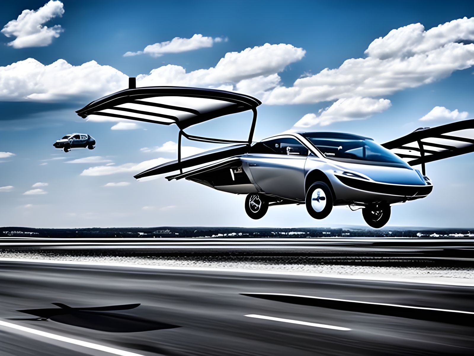 flying car prototype - AI Generated Artwork - NightCafe Creator