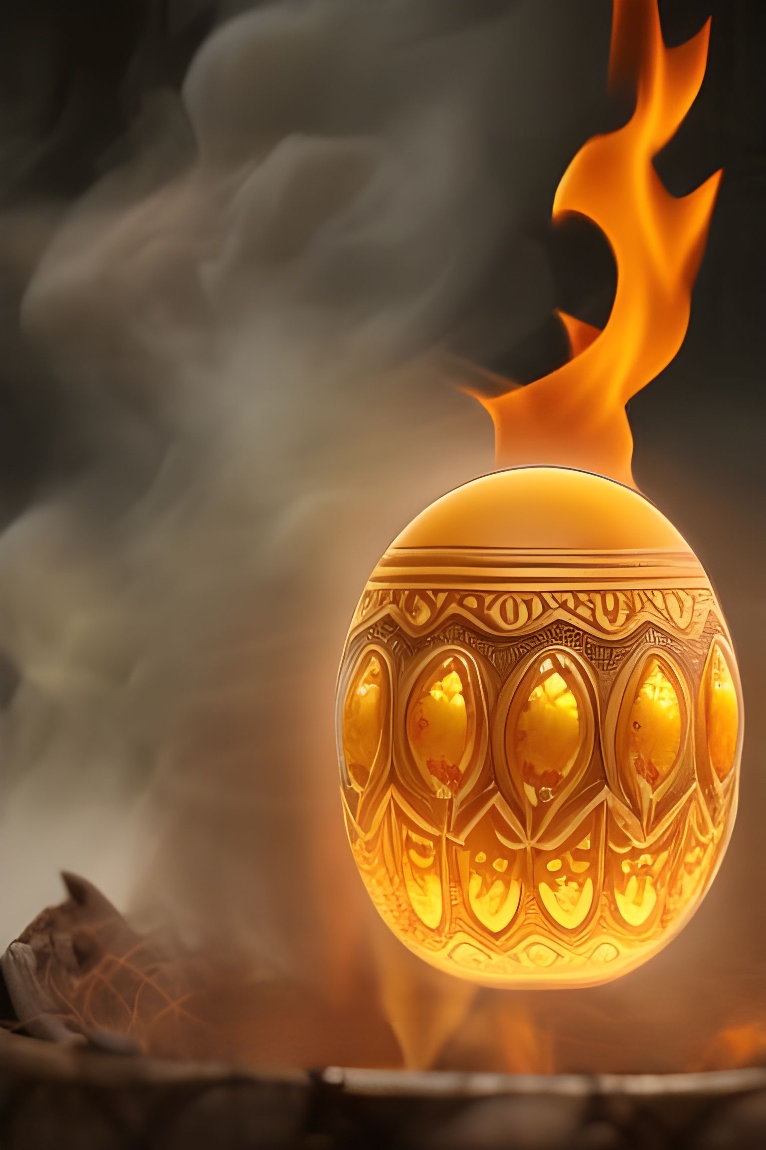 The Phoenix King's Egg - AI Generated Artwork - NightCafe Creator