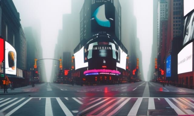 Times Square - AI Generated Artwork - NightCafe Creator
