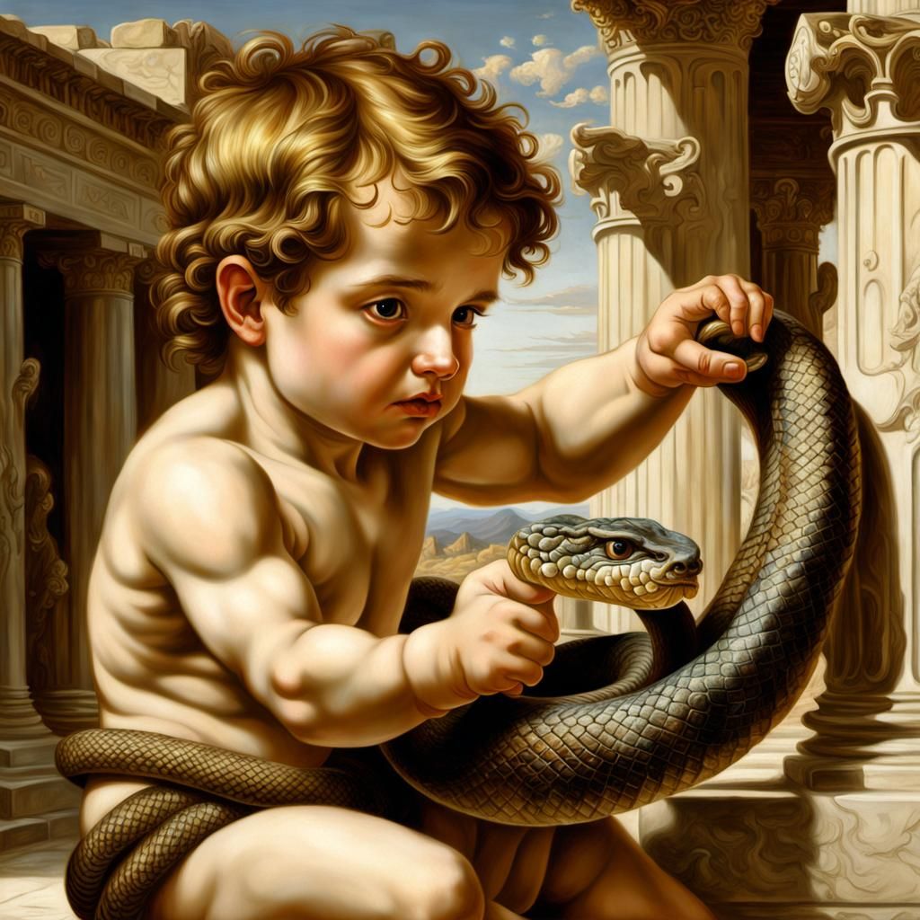 Little Heracles - AI Generated Artwork - NightCafe Creator