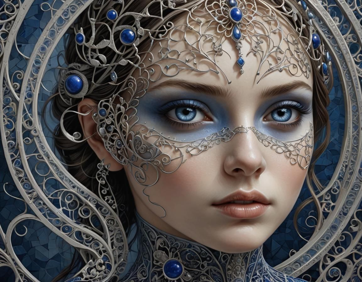 Decorated Face - AI Generated Artwork - NightCafe Creator