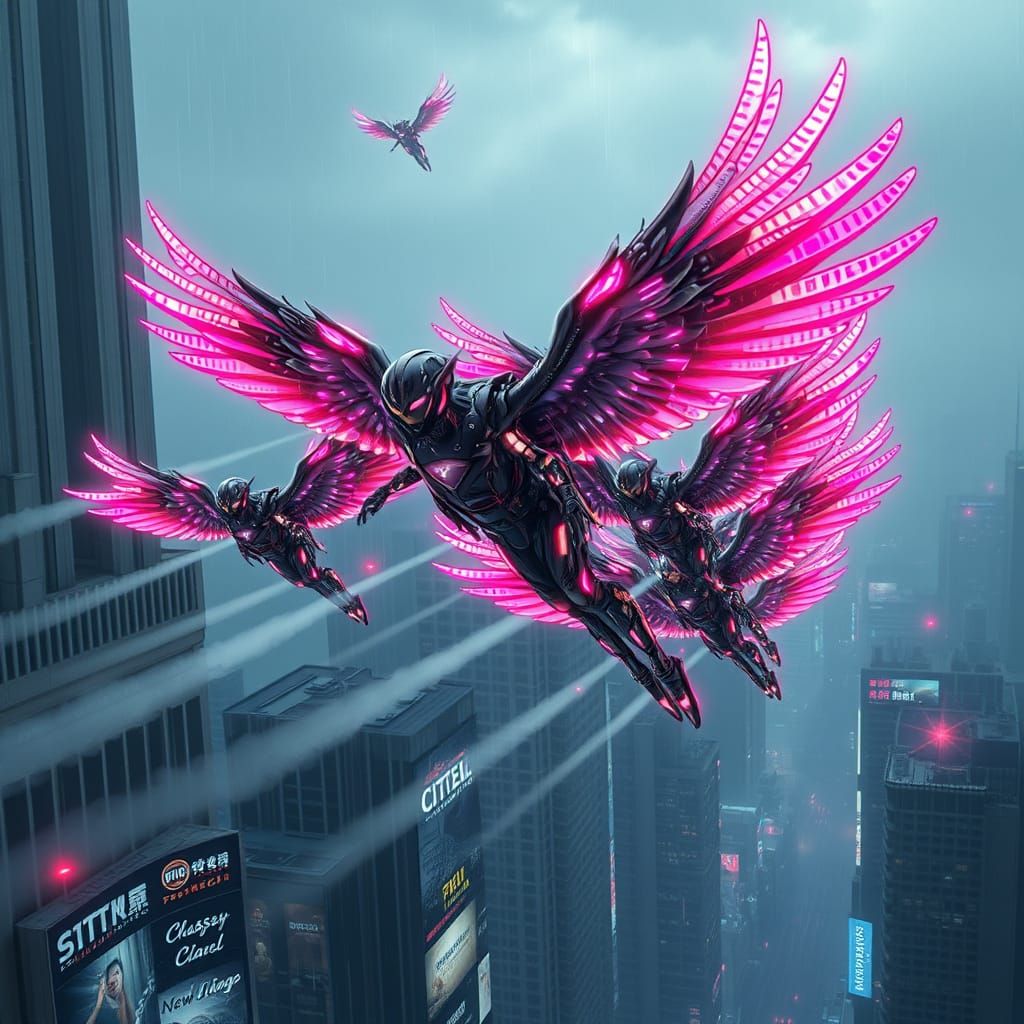 The Screaming Angels - Cybernetic Angels Soar Through a Grit...